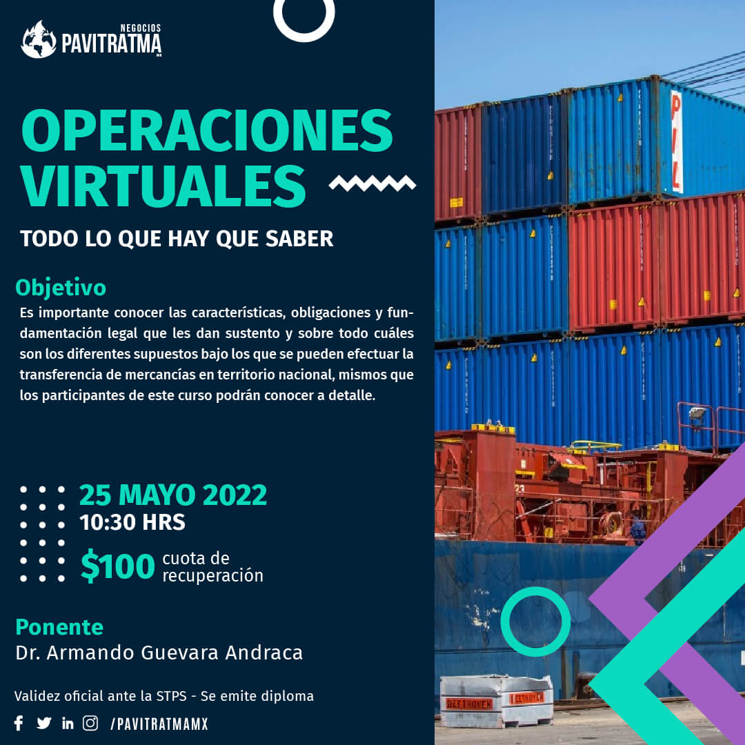 Registro operaciones virtuales - Negocios Pavitratma
